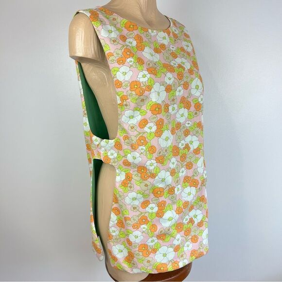 Vintage | Tops | Vintage Floral Open Apron Style Top 6s70s One Of A ...